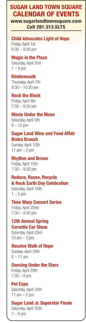 300-calendar | Fort Bend Focus Magazine